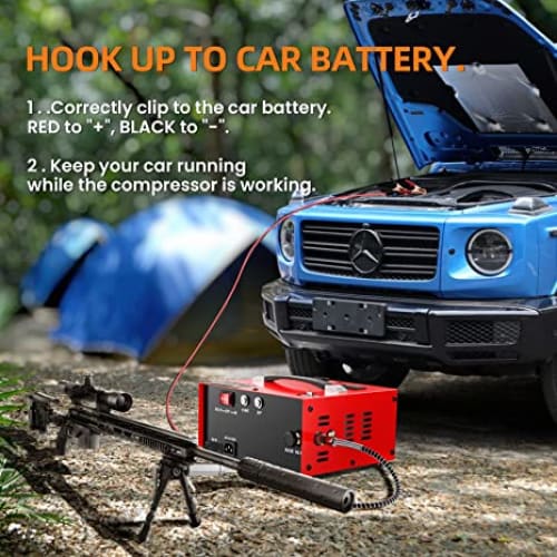 12V/2209V Mini Compressor ***Red Box*** – Pellet-Guns.com