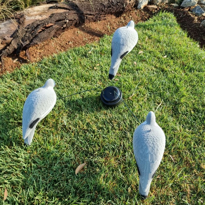 Pigeon Decoy with Three Rotating Pigeons – Pellet-Guns.com